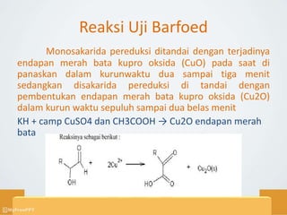 Analisis Kualitatif Karbohidrat | PPTX