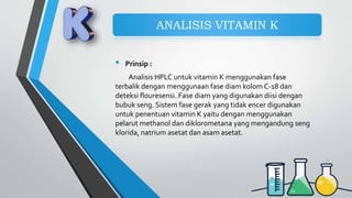 Analisis Kuantitatif Vitamin K | PPTX