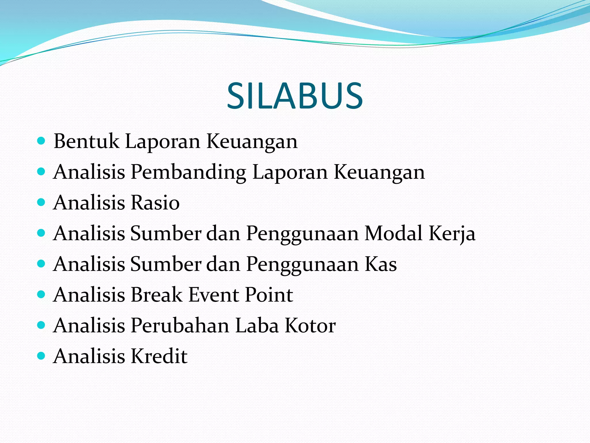 Analisis laporan keuangan | PPTX