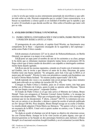 Analisis la vida de los otros. teoria de la negacion | PDF