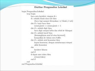Analisis leksikal tugas | PPT