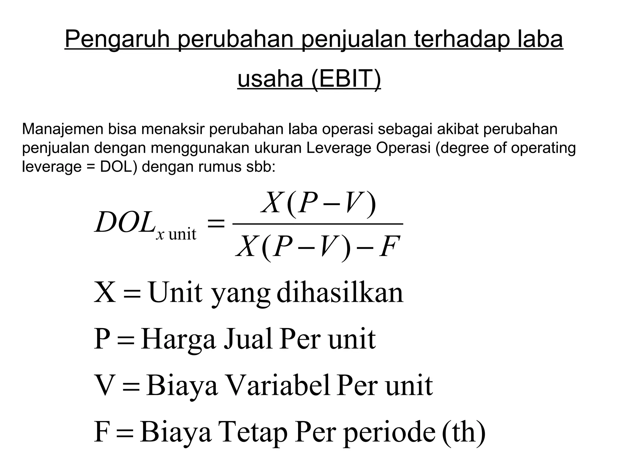 Analisis leverage | PPT
