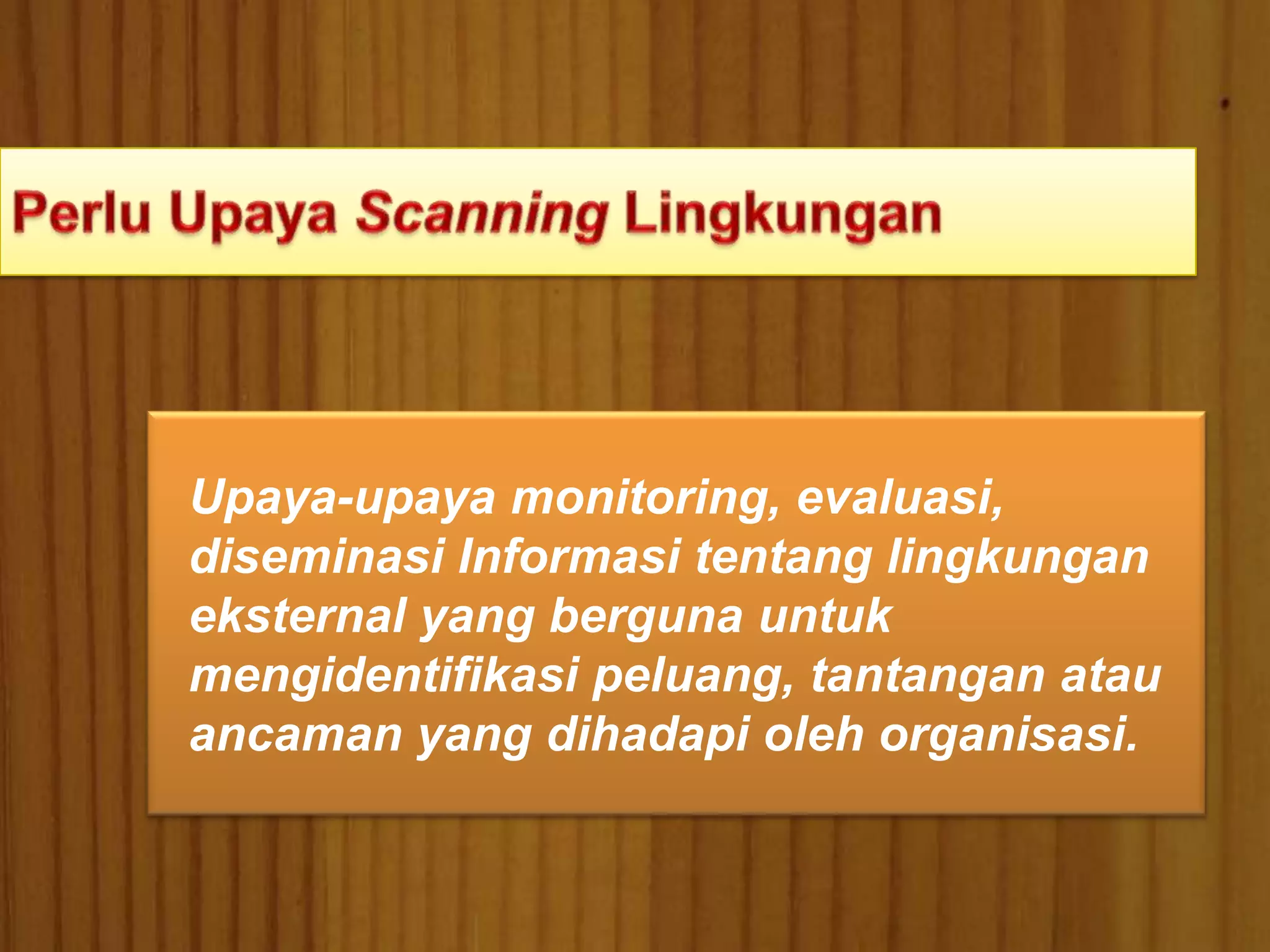 Analisis lingk organisasi | PPT
