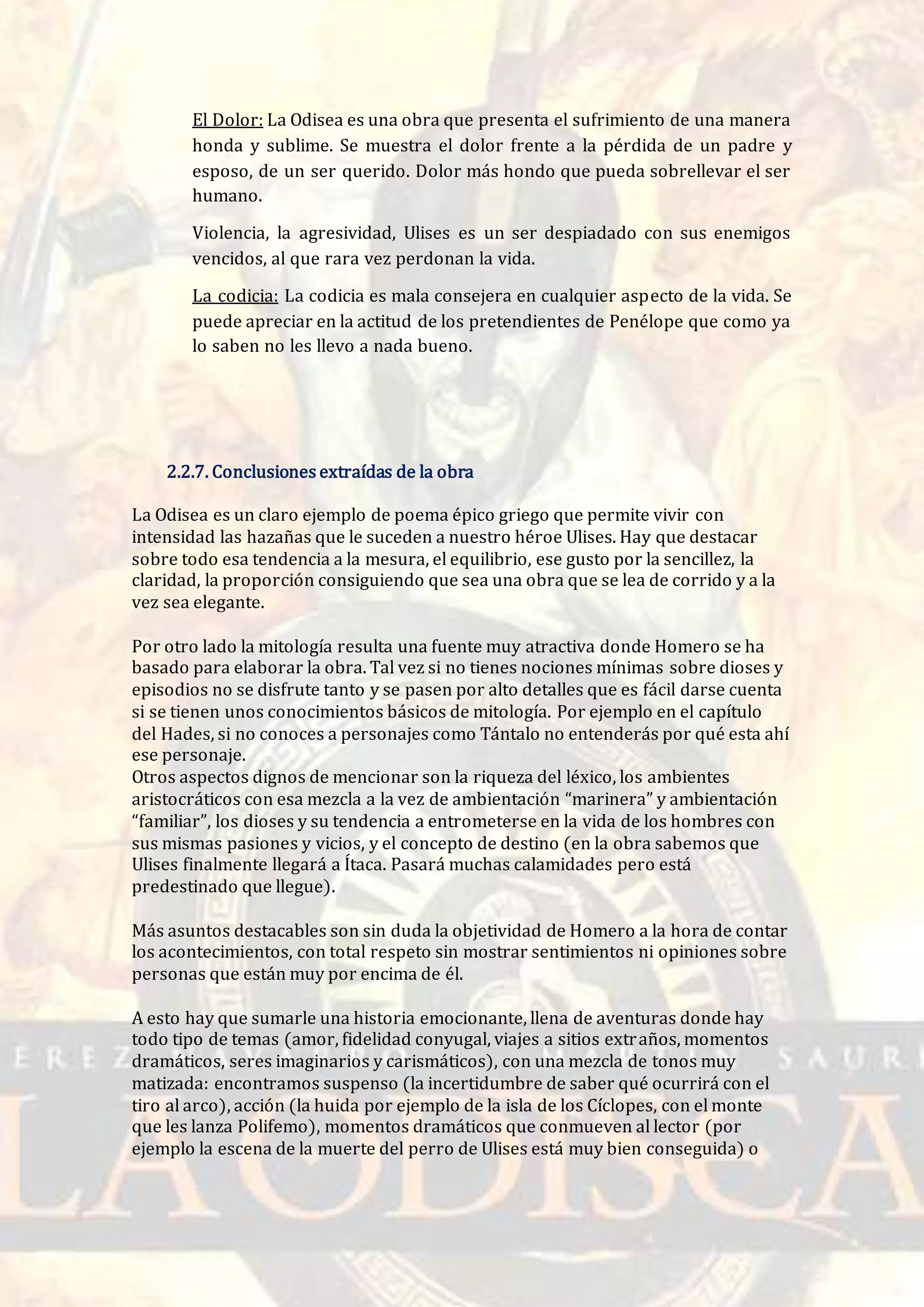 Analisis literario LA ODISEA | DOCX