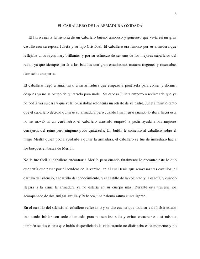 Analisis Literario De El Caballero De La Armadura Oxidadada analisis-literario-de-el-caballero-de-la-armadura-oxidadada