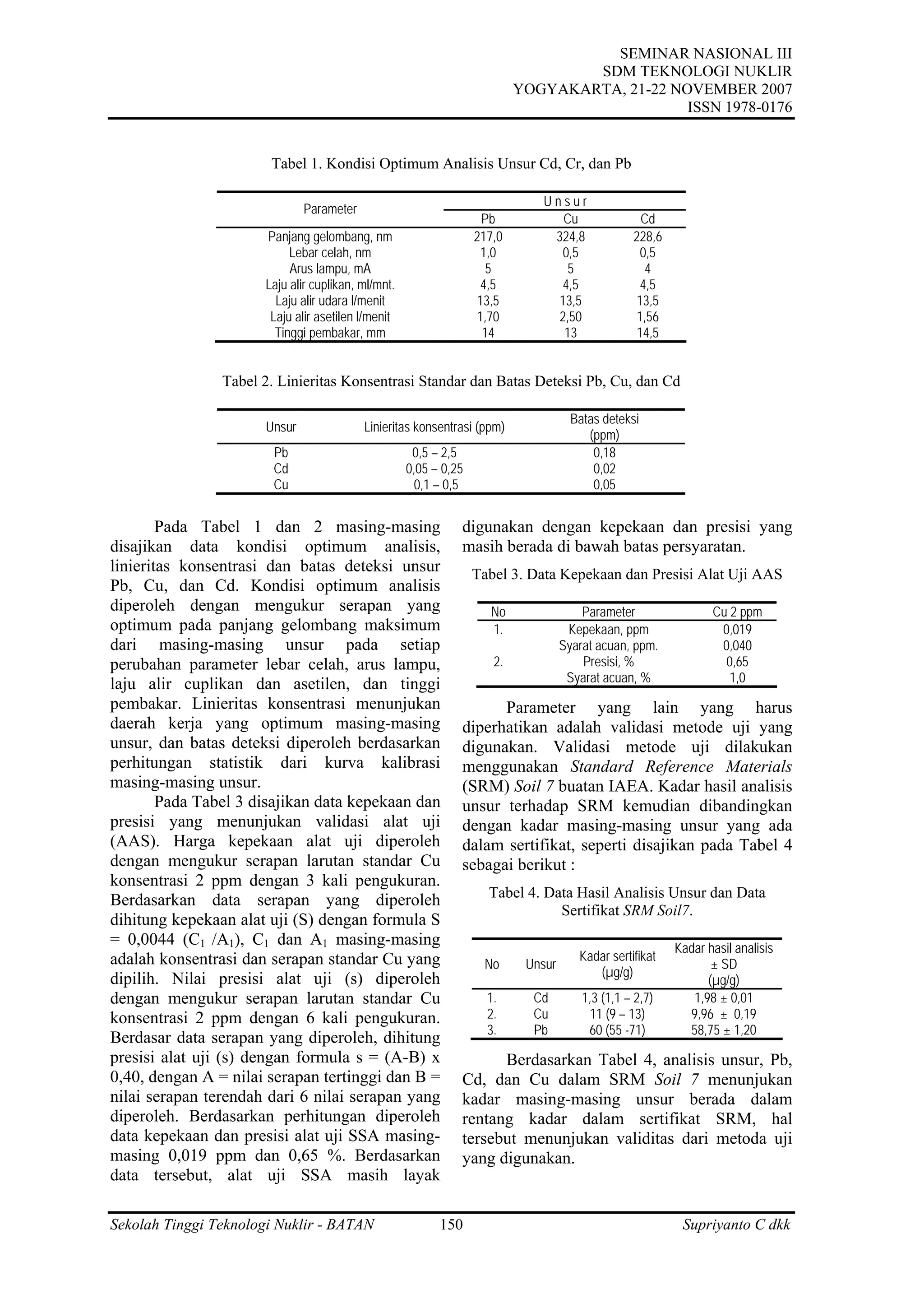 Analisis logam berat pada ikan air tawar | PDF