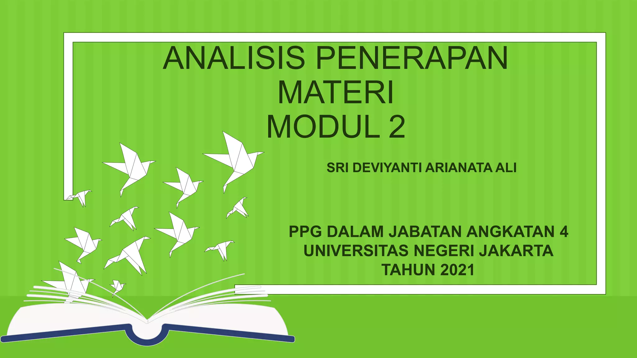 Analisis materi ajar modul 2 | PPTX
