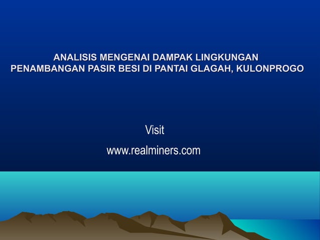 Analisis mengenai dampak lingkungan | PPT