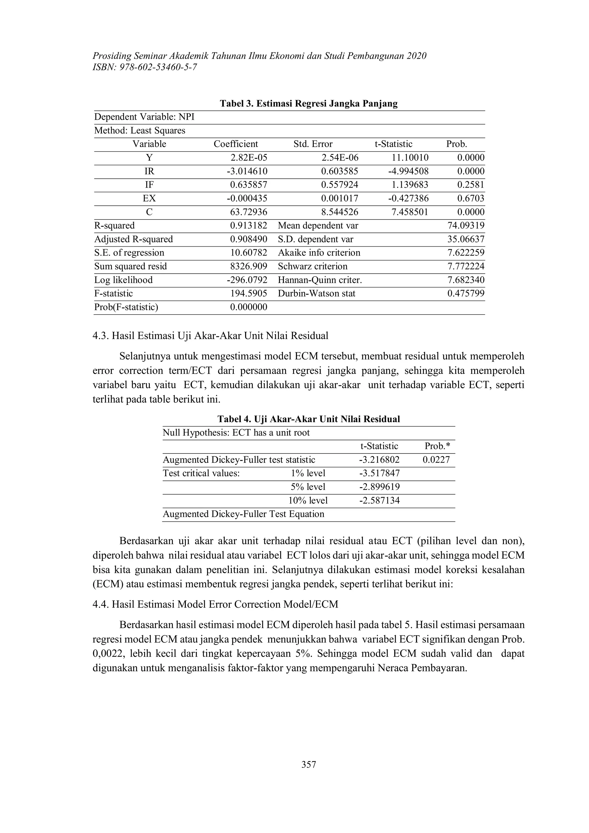 Analisis Neraca Pembayaran Indonesia Pendekatan Model ECM.pdf