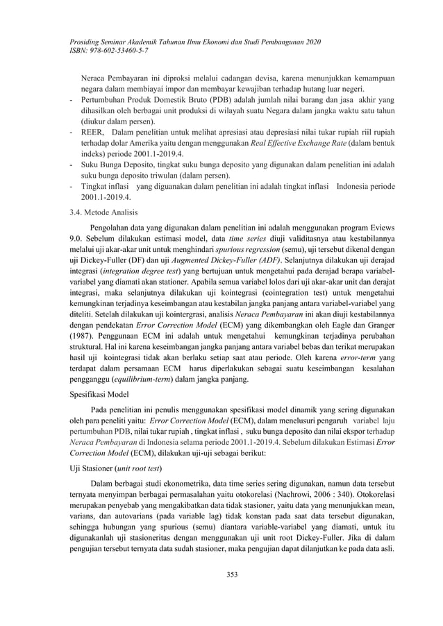 Analisis Neraca Pembayaran Indonesia Pendekatan Model ECM.pdf