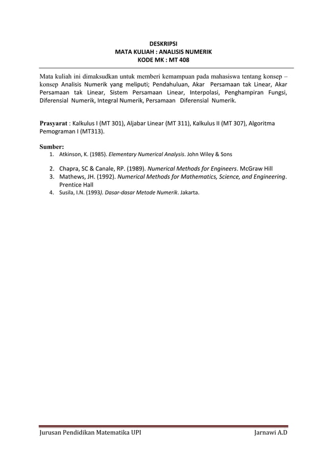Analisis numerik | PDF