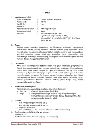 Analisis numerik | PDF