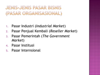 Analisis pasar bisnis | PPT