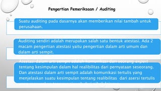 Analisis pelaksanaan pemeriksaan kas | PPTX