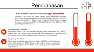 Analisis Pembentukan Kelompok Pada KSR PMII Unit VII UIN Sunan Kalijaga Yogyakarta | PPT