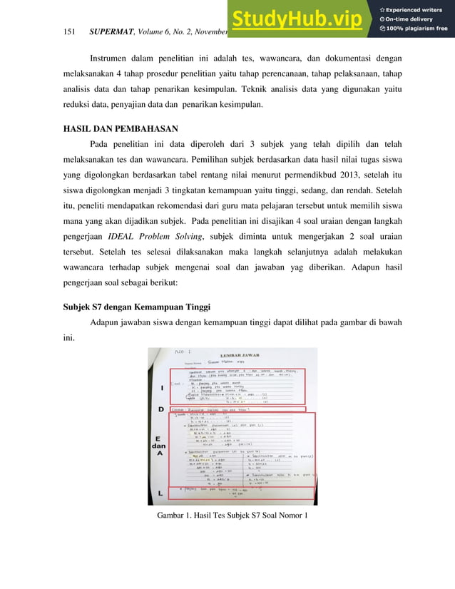 Analisis Pemecahan Masalah Soal HOTS Berdasarkan Teori Ideal Problem ...