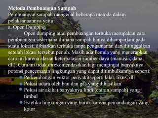 Analisis penempatan ruang tempat pembuangan akhir (tpa) | PPTX