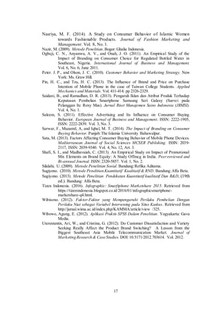 AnalisisPengaruh Fitur Produk , Citra Merek, Harga ,Periklanan,dan ...