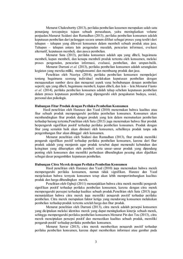 AnalisisPengaruh Fitur Produk , Citra Merek, Harga ,Periklanan,dan Promosi Penjualan, Terhadap ...