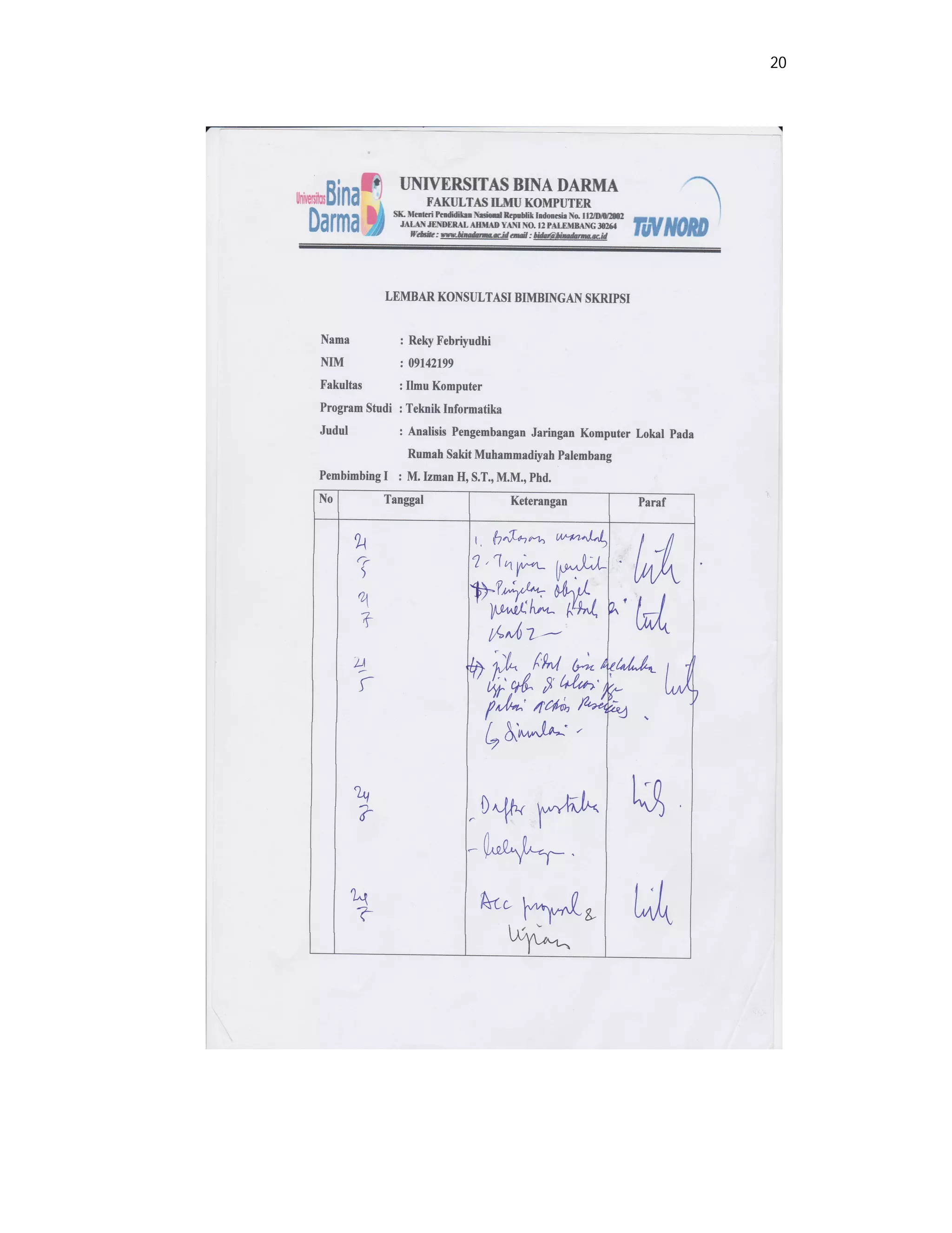 Analisis pengembangan jaringan komputer lokal pada rumah sakit ...