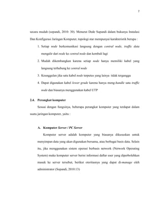 Analisis pengembangan jaringan komputer lokal pada rumah sakit ...