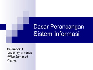 Analisis perancangan sistem informasi | PPT
