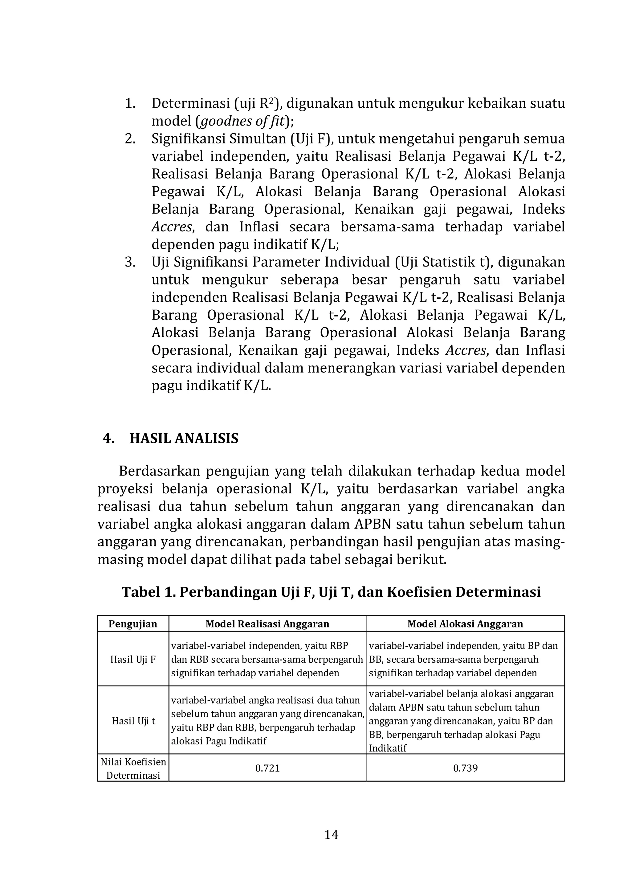Analisis perhitungan belanja operasional | PDF