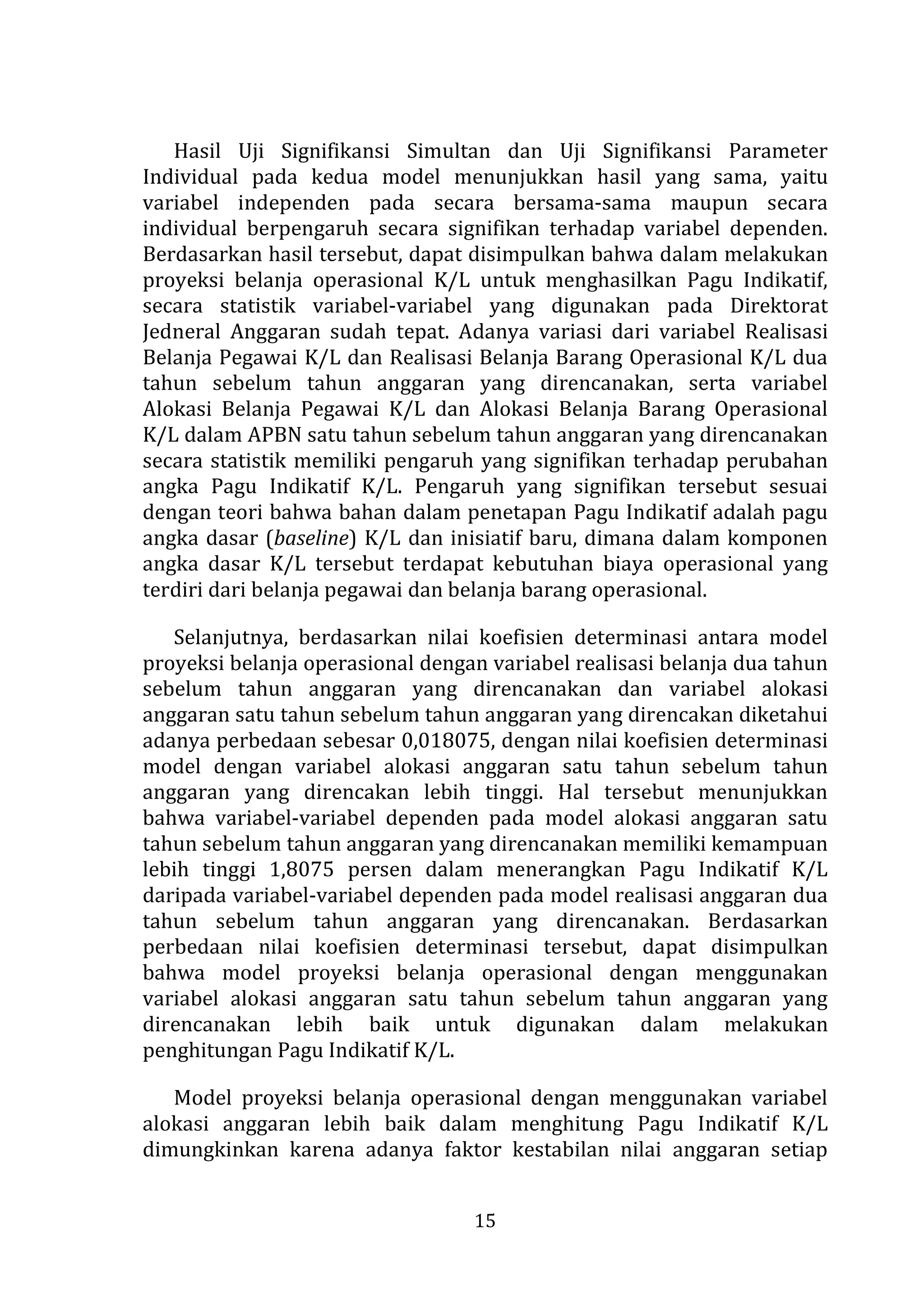 Analisis perhitungan belanja operasional | PDF