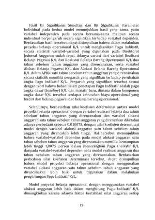 Analisis perhitungan belanja operasional | PDF