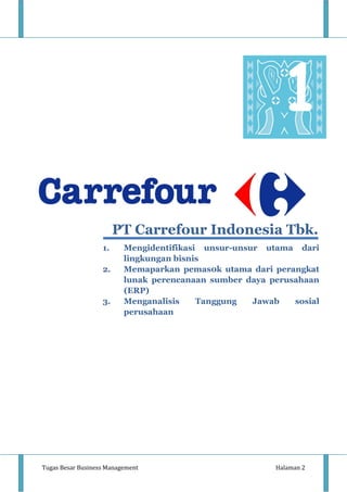 Analisis Perusahaan Carrefour dan Indofood | PDF
