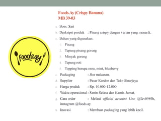 Analisis pesaing kelompok carella mb-39-11 | PDF