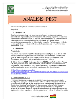 Análisis PEST | DOCX