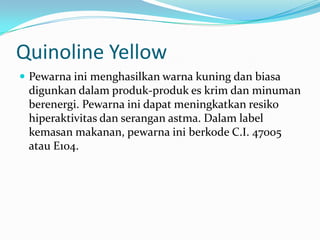Analisis pewarna makanan | PDF