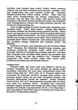 Analisis poerofolio dengan matriks ge mc | PDF