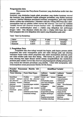 Analisis poerofolio dengan matriks ge mc | PDF