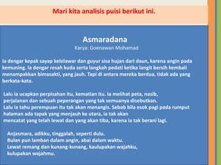 Analisis puisi | PPTX