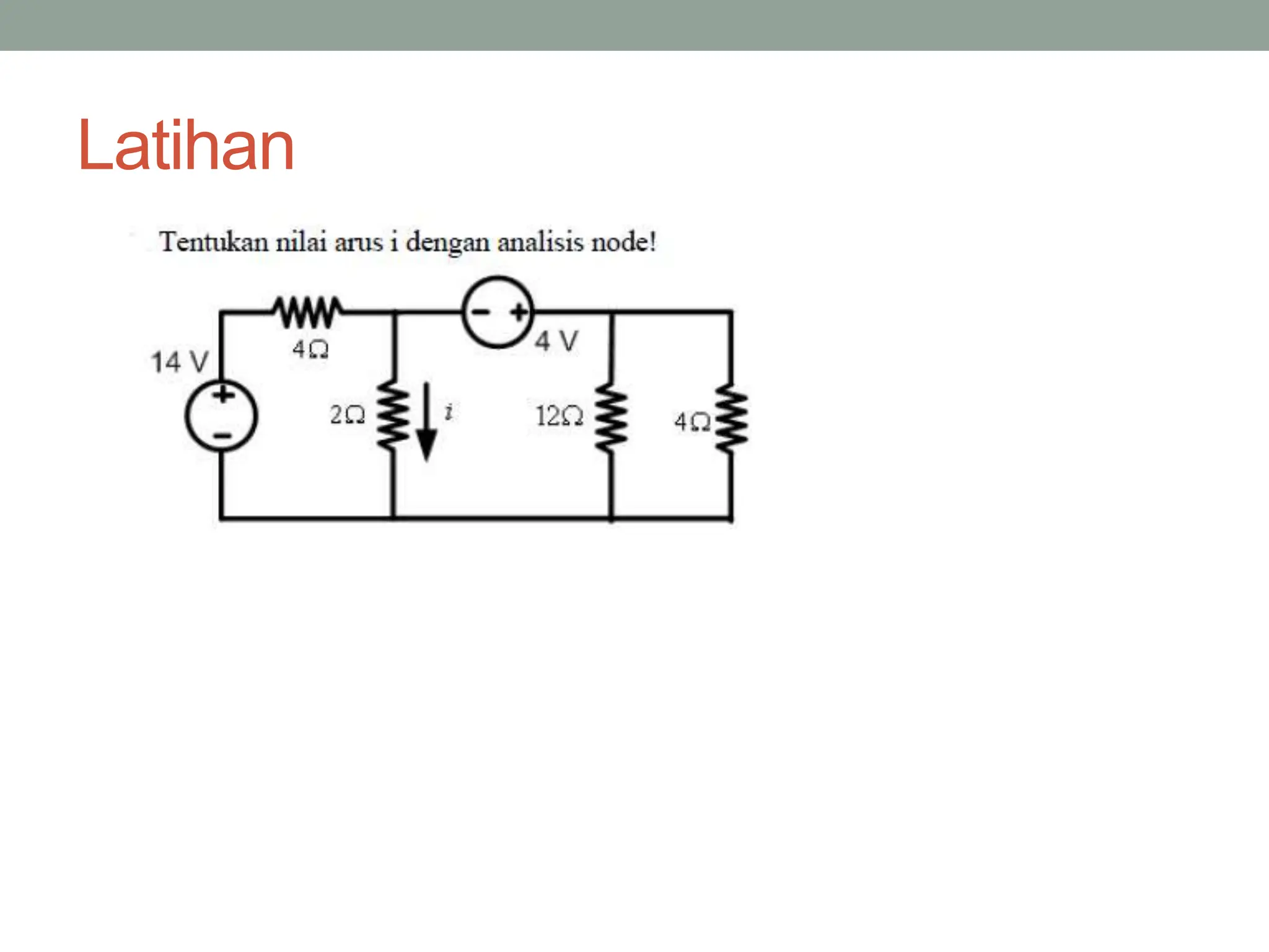 Analisis Rangkaian Node dan contoh contoh soal | PPT