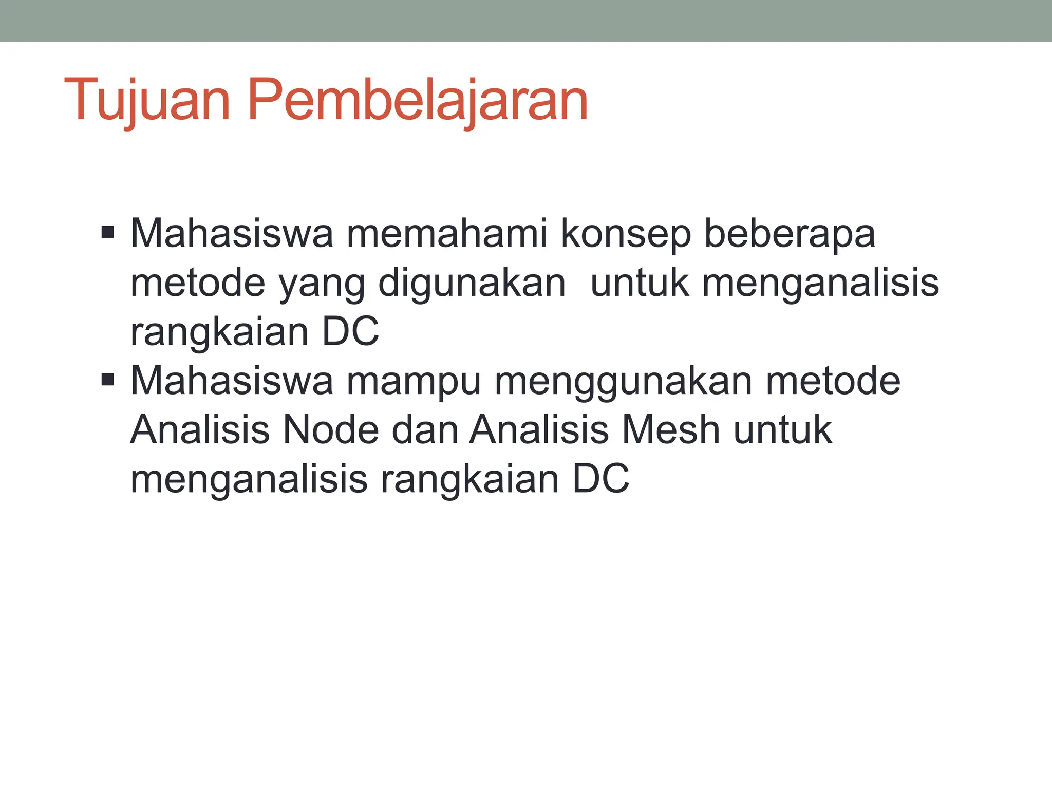 Analisis Rangkaian Node dan contoh contoh soal | PPT