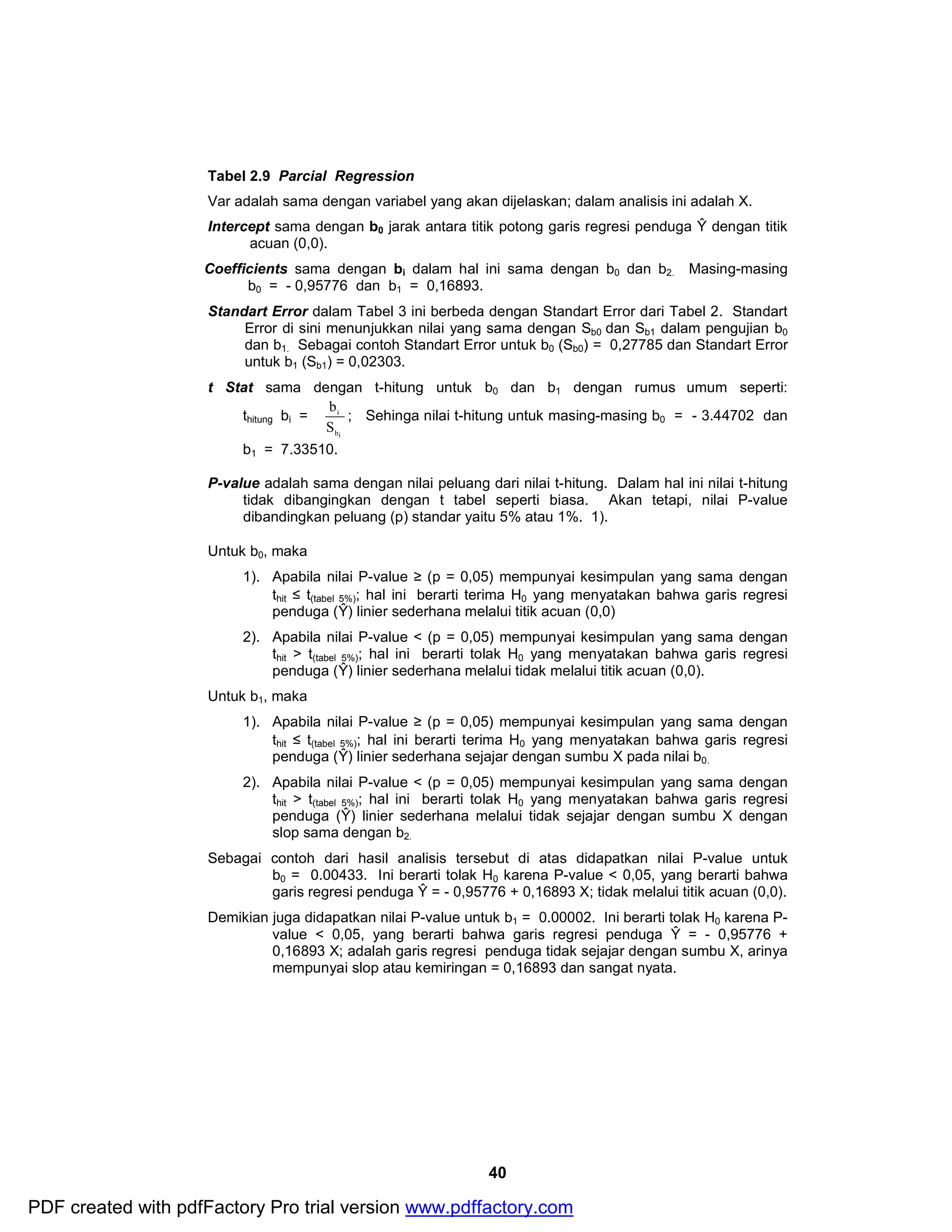 Analisis regresi. | PDF