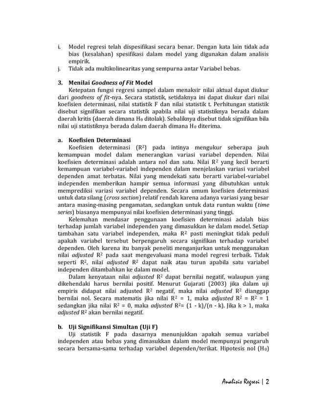 Analisis regresi | PDF