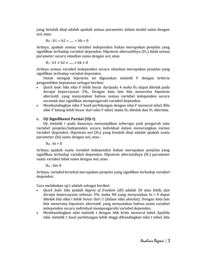 Analisis regresi | PDF