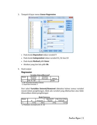 Analisis regresi | DOCX