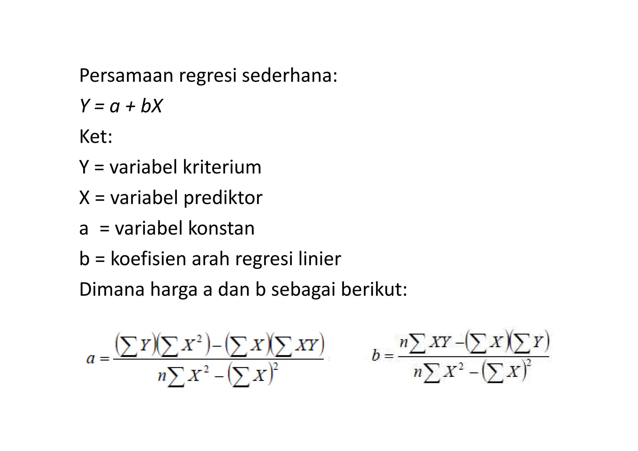 Analisis regresi dan korelasi materi kelas 11 | PDF