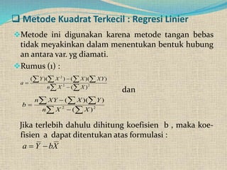 Statistika - Analisis regresi dan korelasi | PPTX