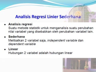 Analisis Regresi dan Korelasi statistika | PPT
