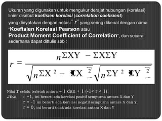 Analisis regresi dan korelasi sederhana | PPSX