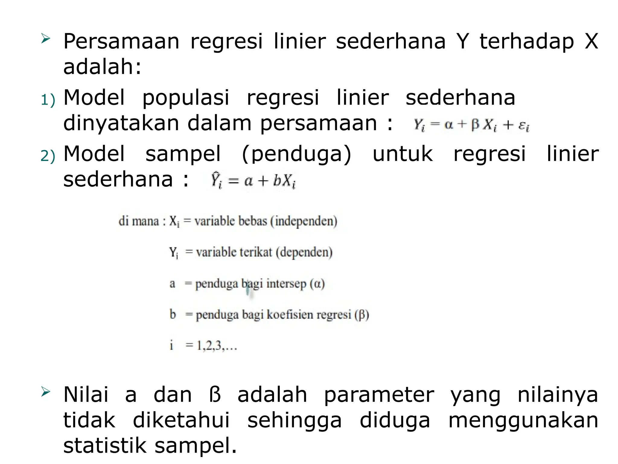 ANALISIS REGRESI LINIER SEDERHA-------NA | PPT