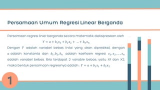 ANALISIS REGRESI LINEAR BERGANDA STATISTISTIKA TERAPAN.pptx