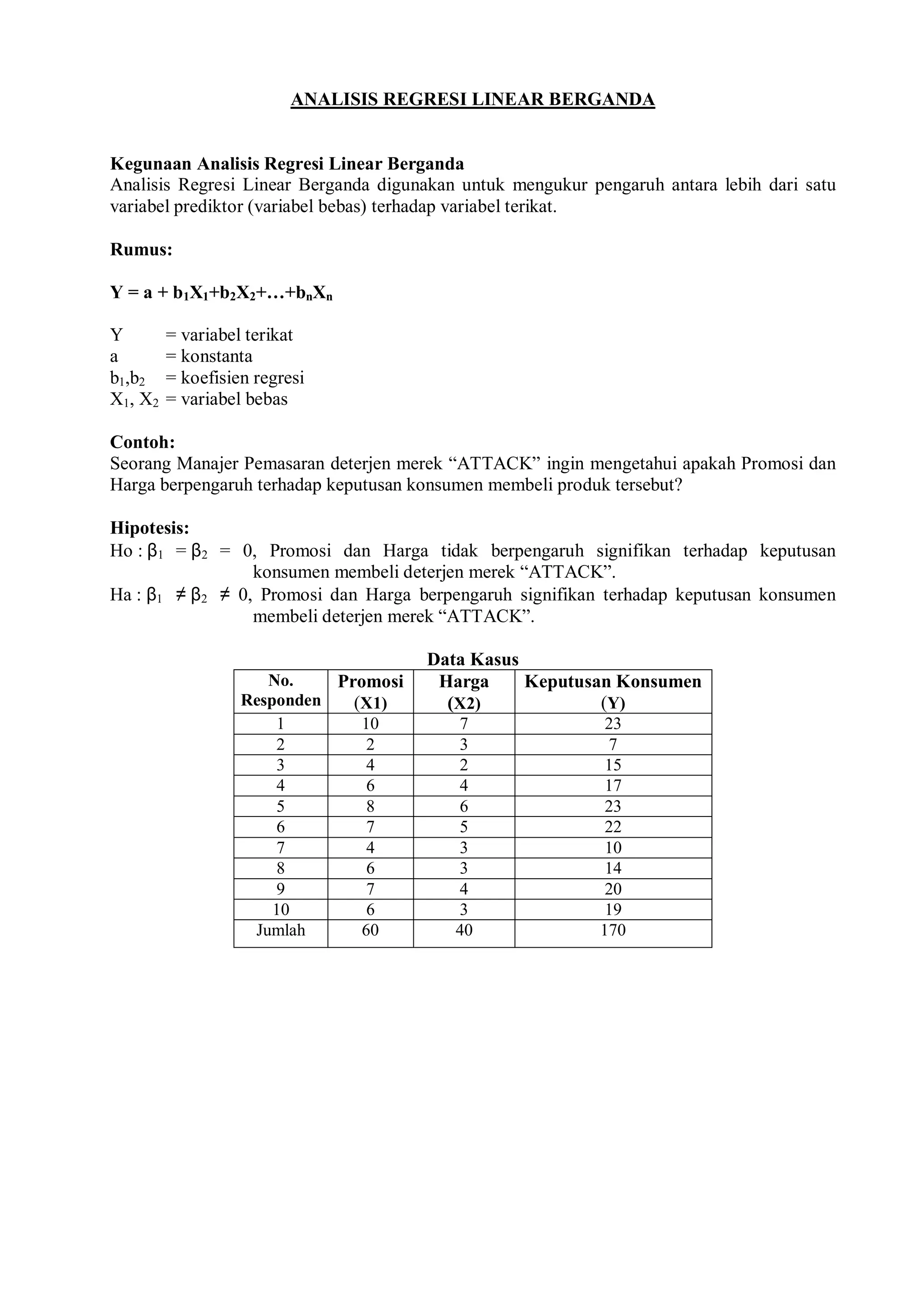 Analisis regresi linear_berganda | PDF
