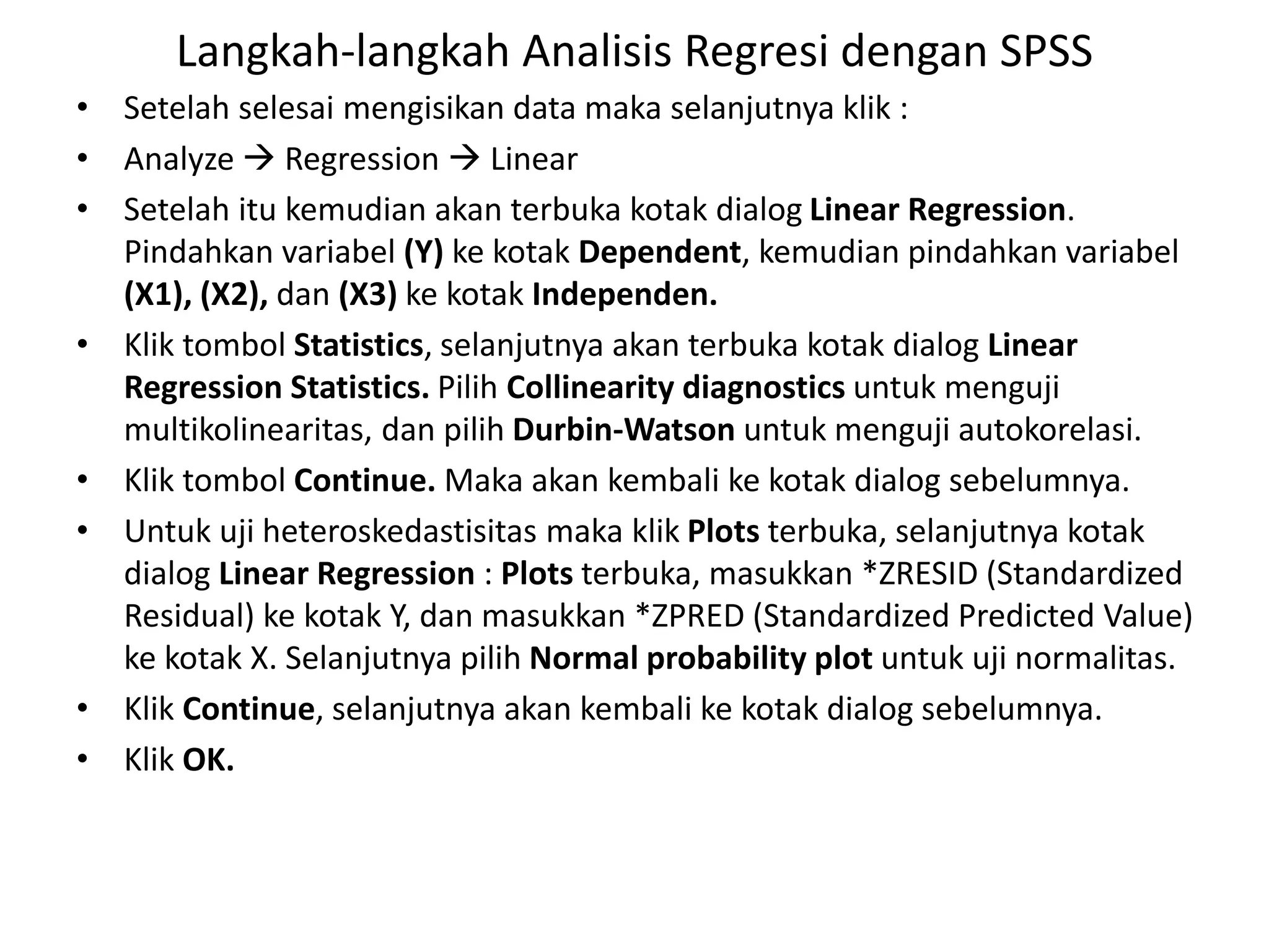 analisis regresi sederhana dan analisis regresi berganda | PPT